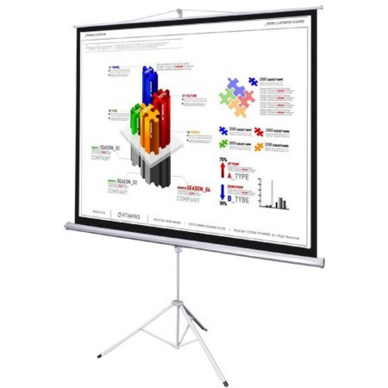 Projector Screen 96" Tripod Wide